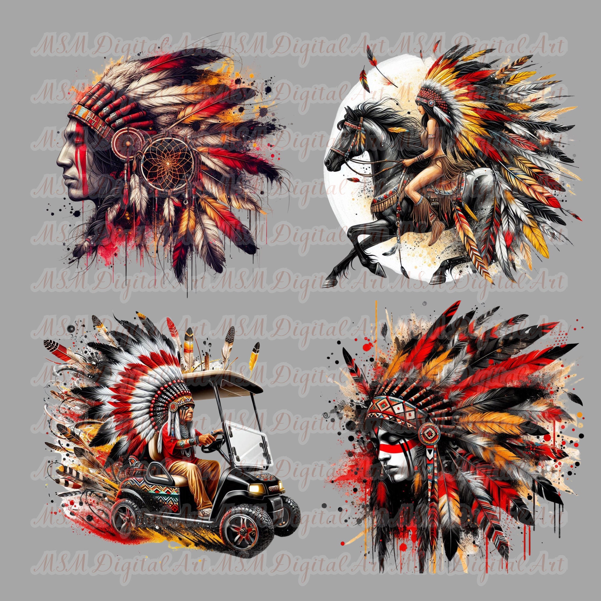 Indigenous Native American PNG - Etsy