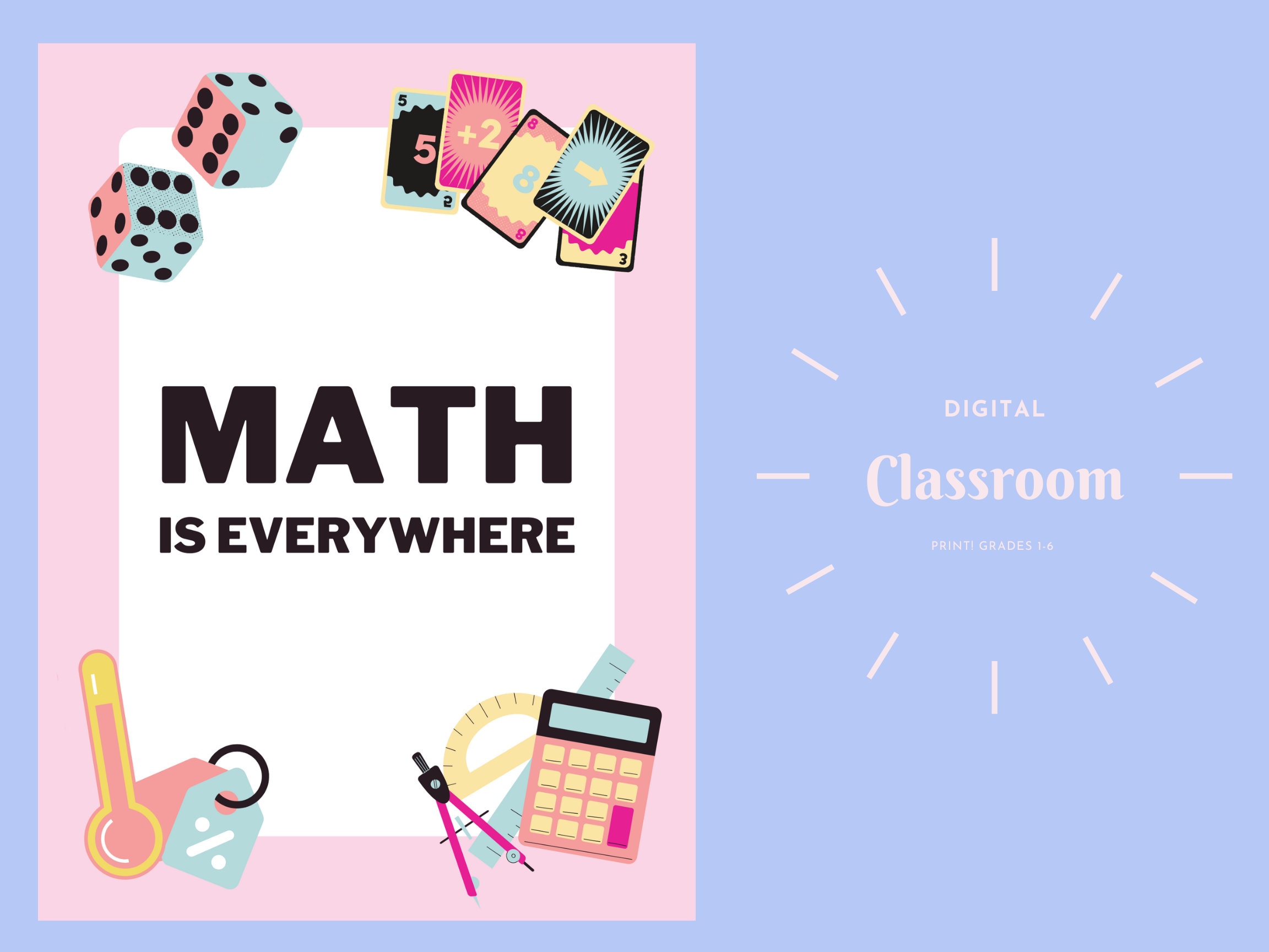 Math is Everywhere Poster - Etsy