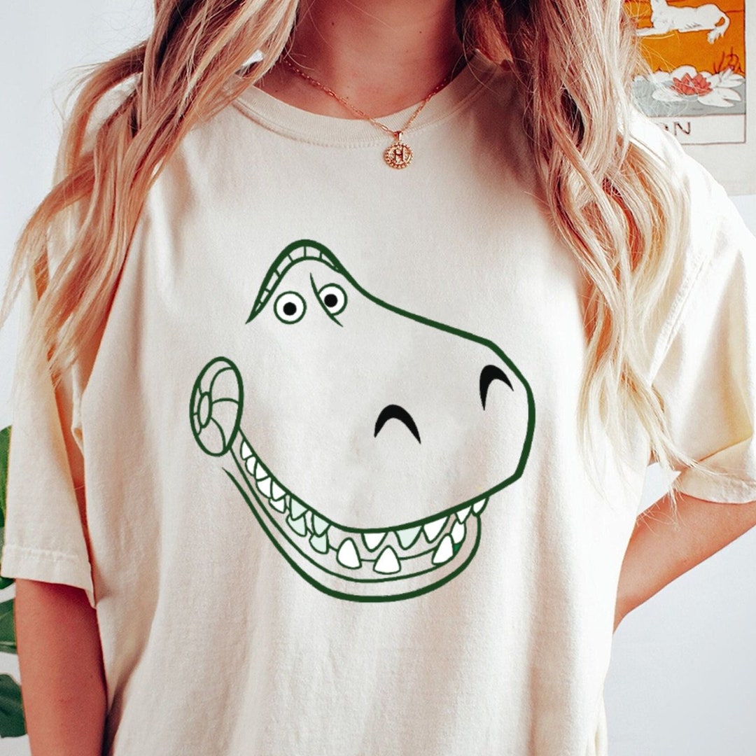 Toy Story Rex Big Face Halloween Costume, Funny Graphic Tee, Family ...