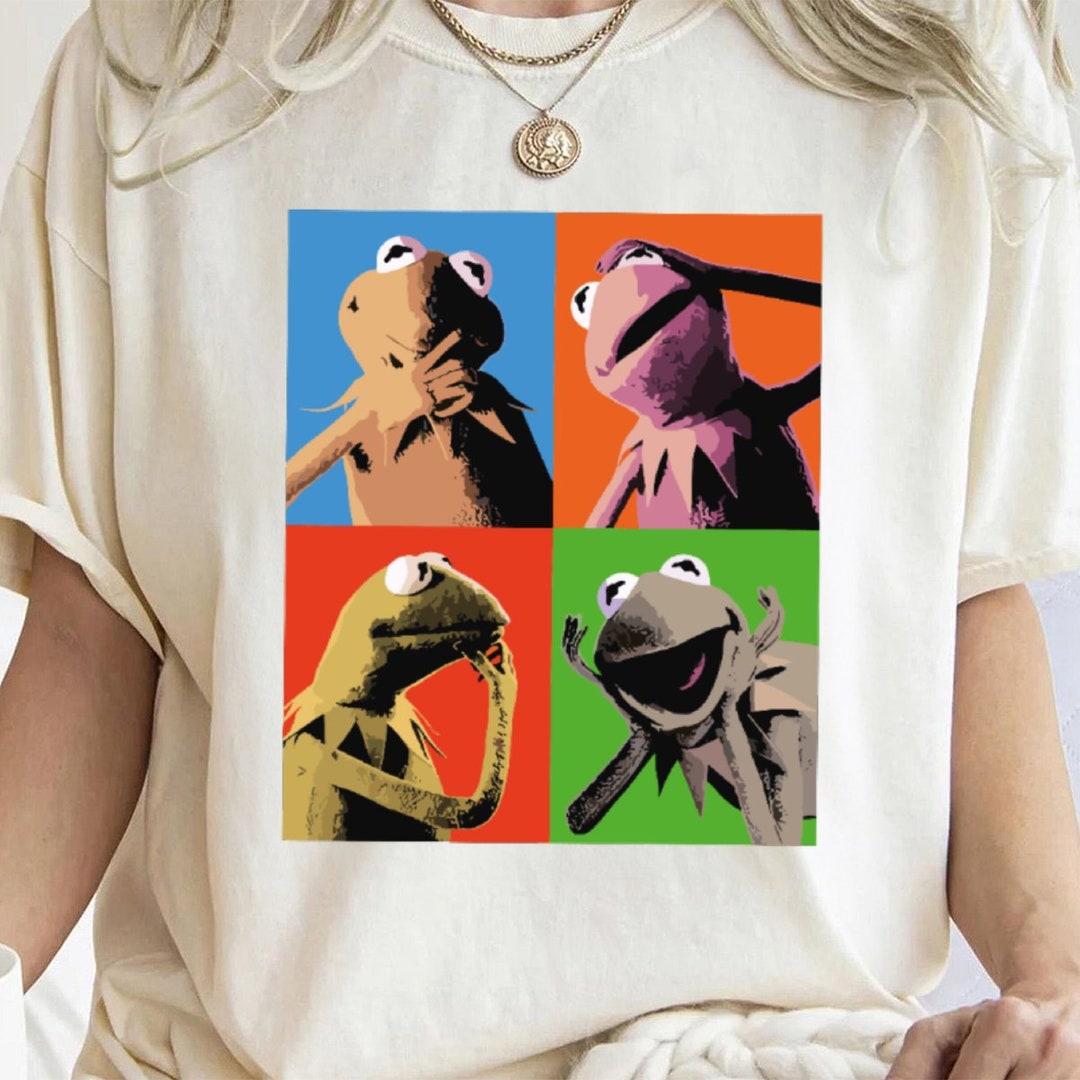 Kermit the Frog Pop Art Tee - Funny Muppets Graphic Shirt - Etsy