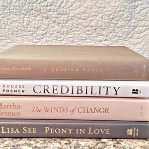 Book Stack * Neutral Colors - Etsy