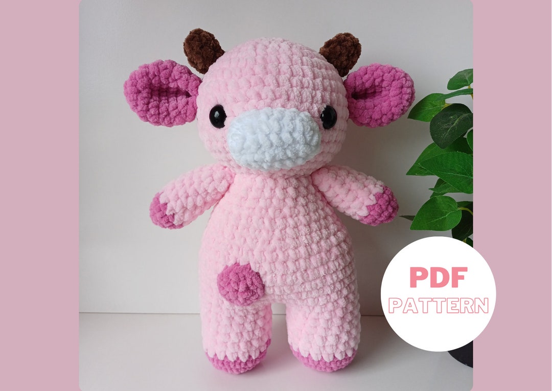 Celestia the Cow, Amigurumi Pattern, Crochet Pattern, Amigurumu Cow ...