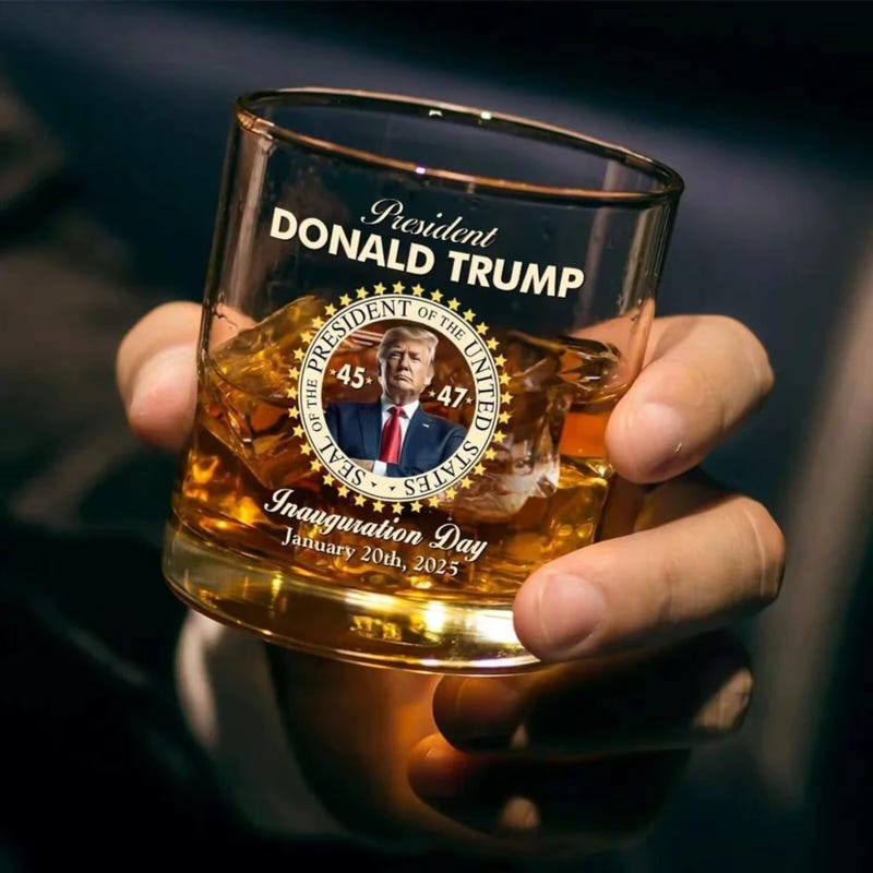 Trump 45 47 Whiskey Glass - Etsy