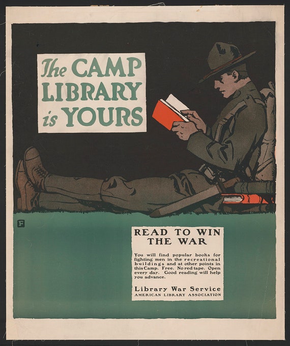 WW1 U.S Military Reading Program Poster Digital Download - Etsy