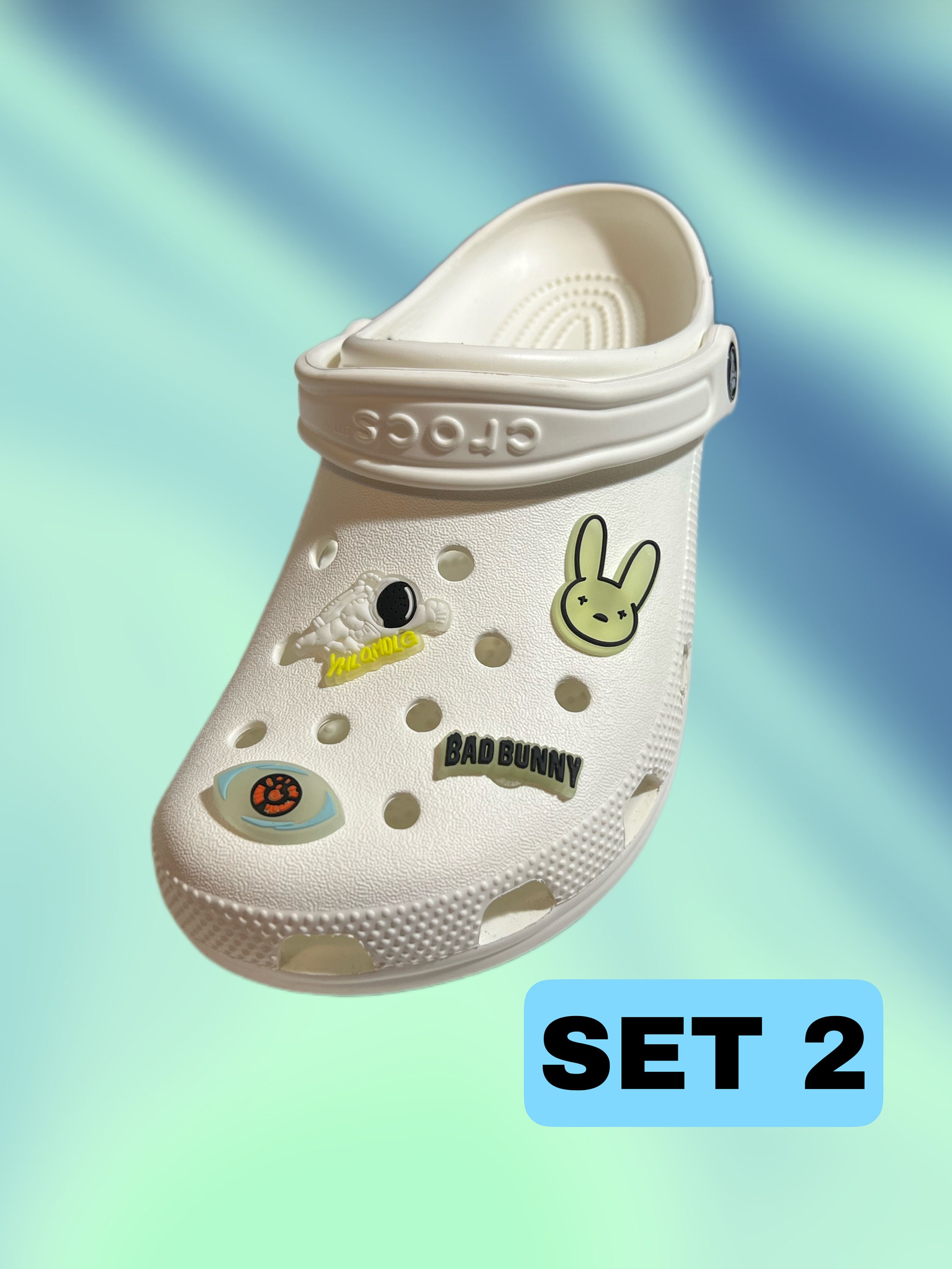 Bad Bunny Croc Charms Un Verano Sin Ti Glow in the Dark - Etsy