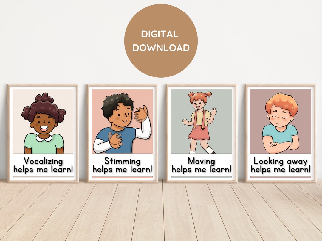 Set of 4 Posters | Neurodiversity Acceptance | Neuroaffirming ...