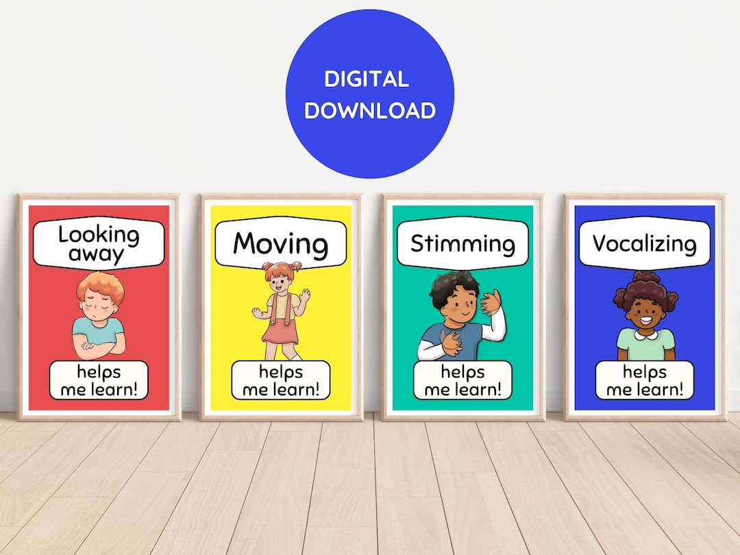 Set of 4 Posters | Neurodiversity Acceptance | Neuroaffirming ...