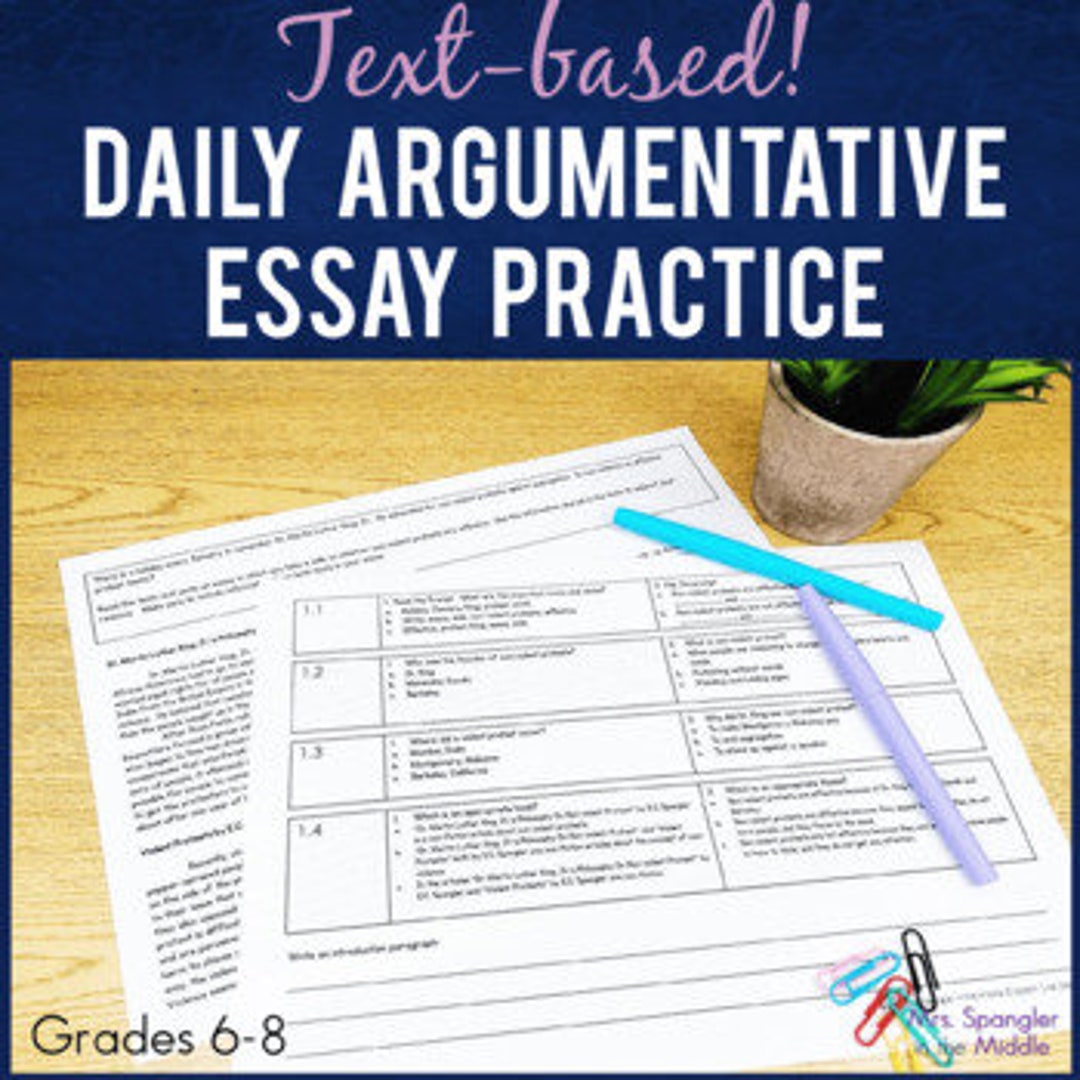 Argumentative Essay Writing Daily Review Bell Ringer Printable - Etsy
