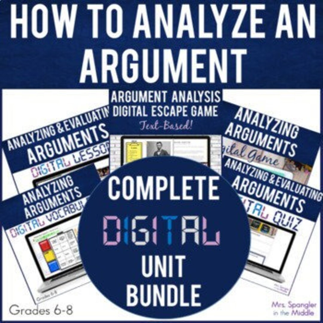 Argumentative Text Analysis DIGITAL Unit Bundle - Etsy