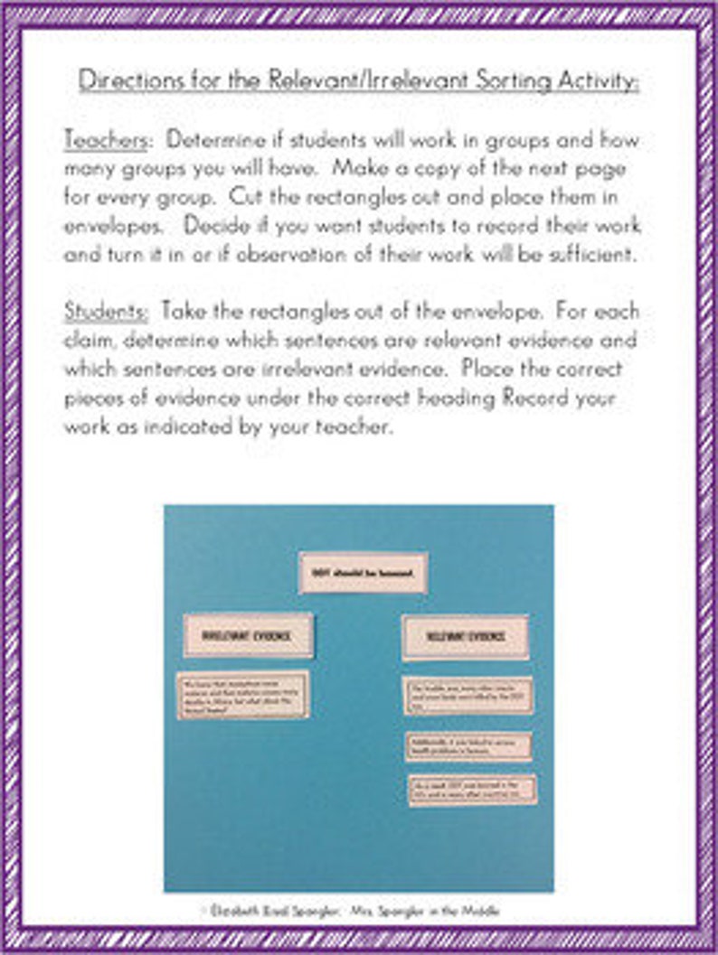 Citing Textual Evidence Project Based Learning With Menus Text Video ...