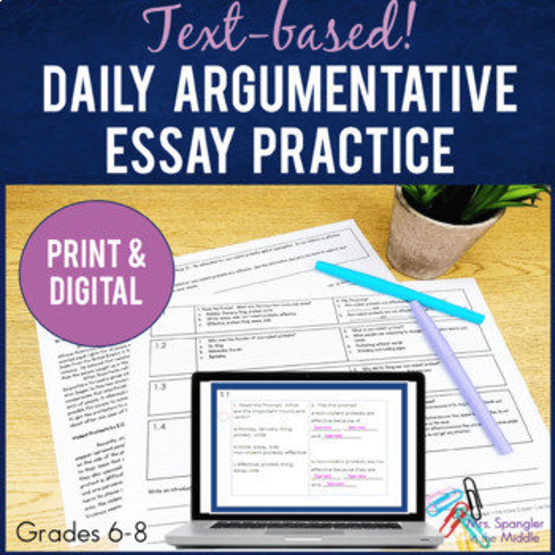 Argumentative Writing Daily Review Bell Ringer Printable and - Etsy