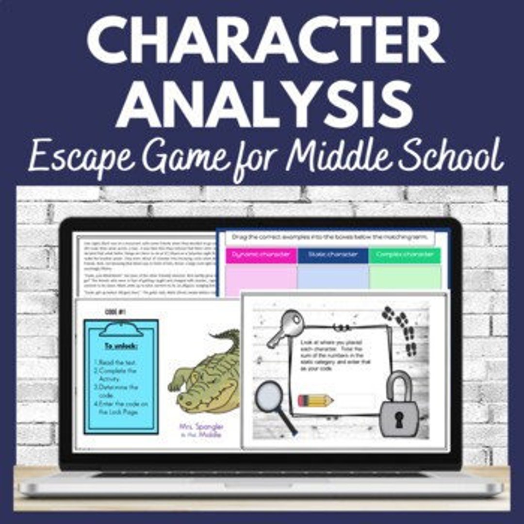 Character Analysis Digital Escape Game for Middle School - Etsy