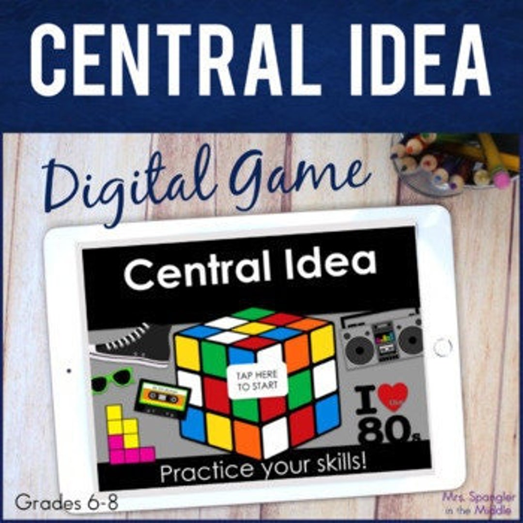 Main Idea Central Idea DIGITAL Reading Skill Practice Game - Etsy