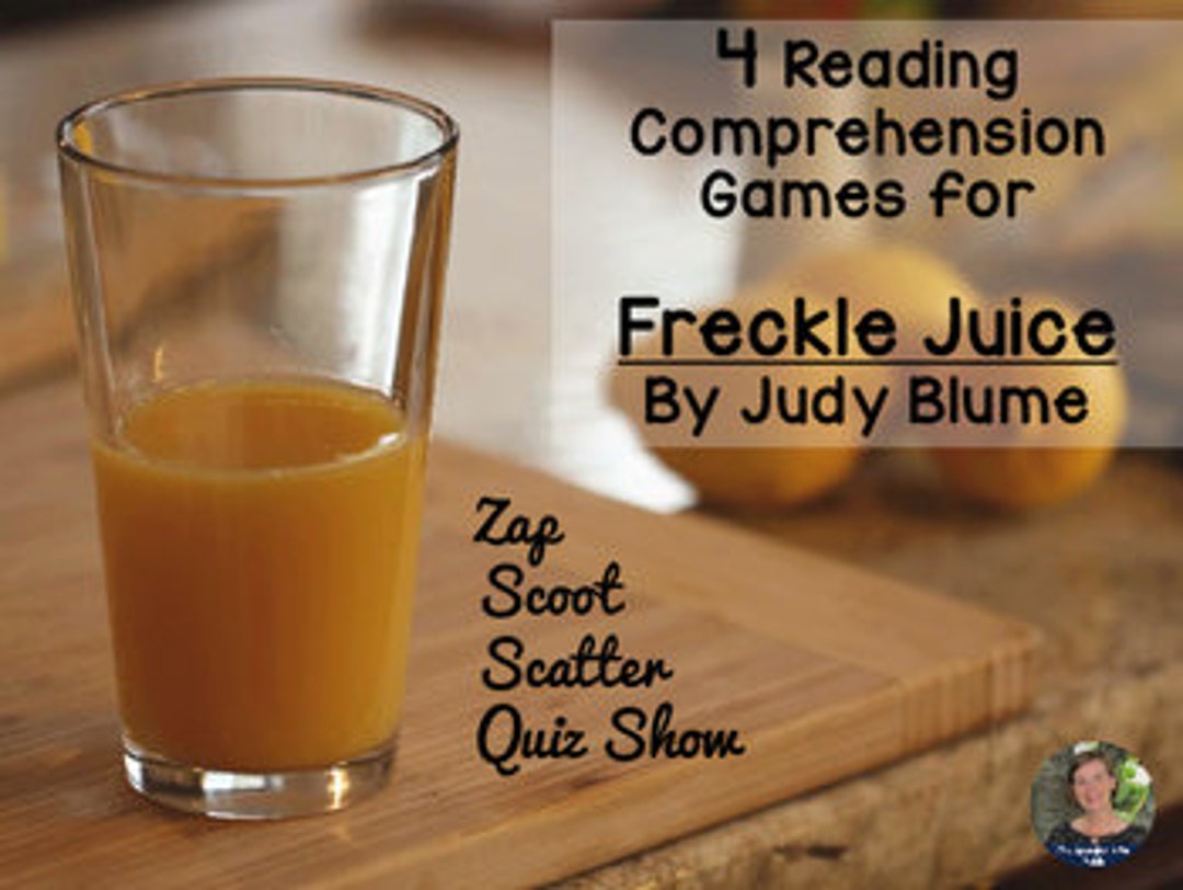 Freckle Juice Reading Comprehension 4 Games - Etsy