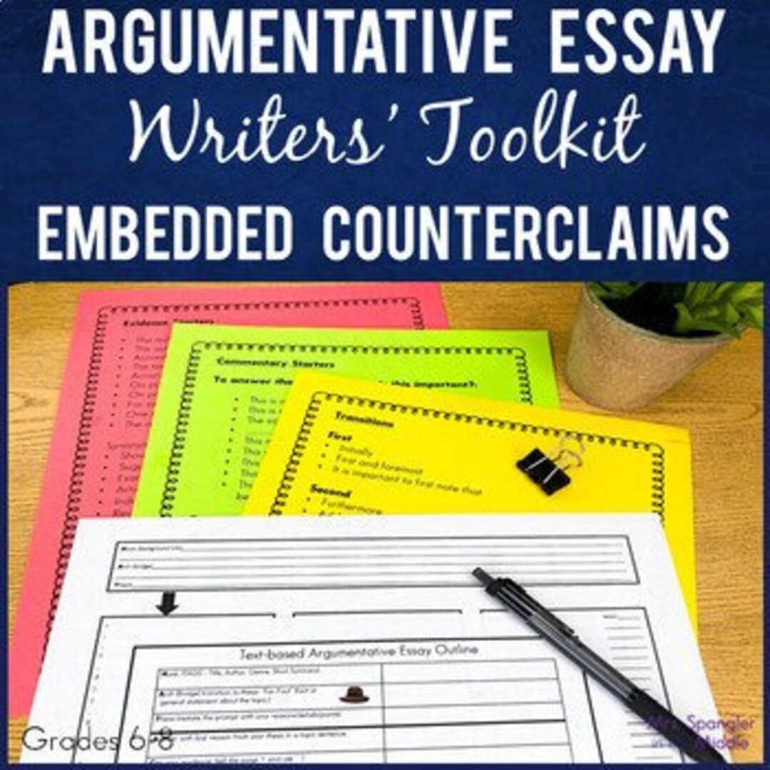 Argumentative Essay Writers Toolkit for Embedded Counterclaims - Etsy