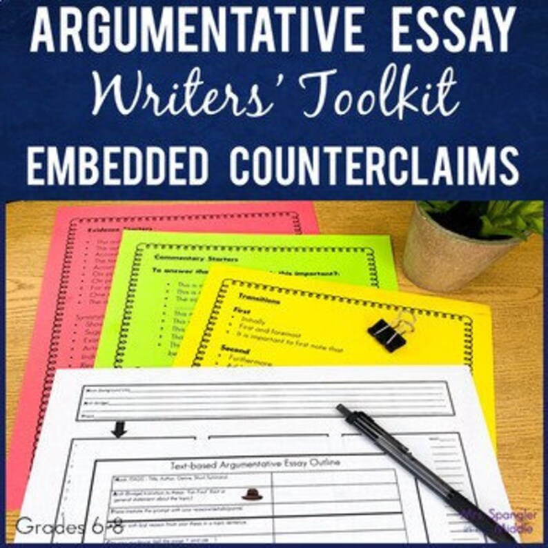 Argumentative Essay Writers Toolkit for Embedded Counterclaims - Etsy