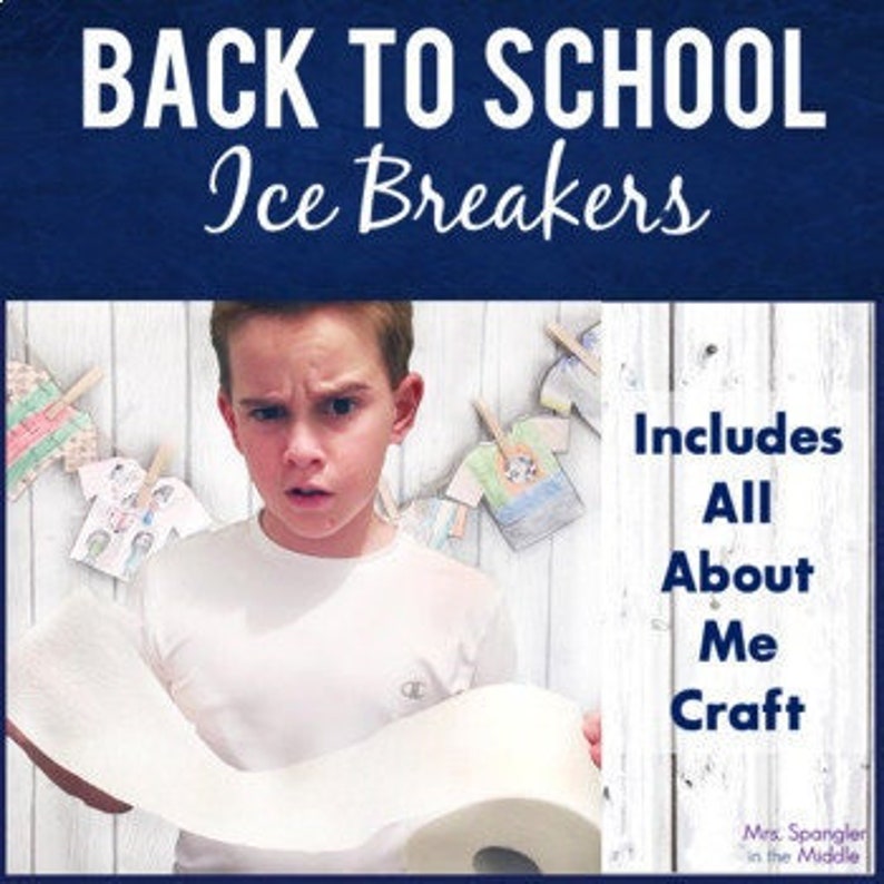 Back to School Ice Breakers All About Me Activity Middle School ...