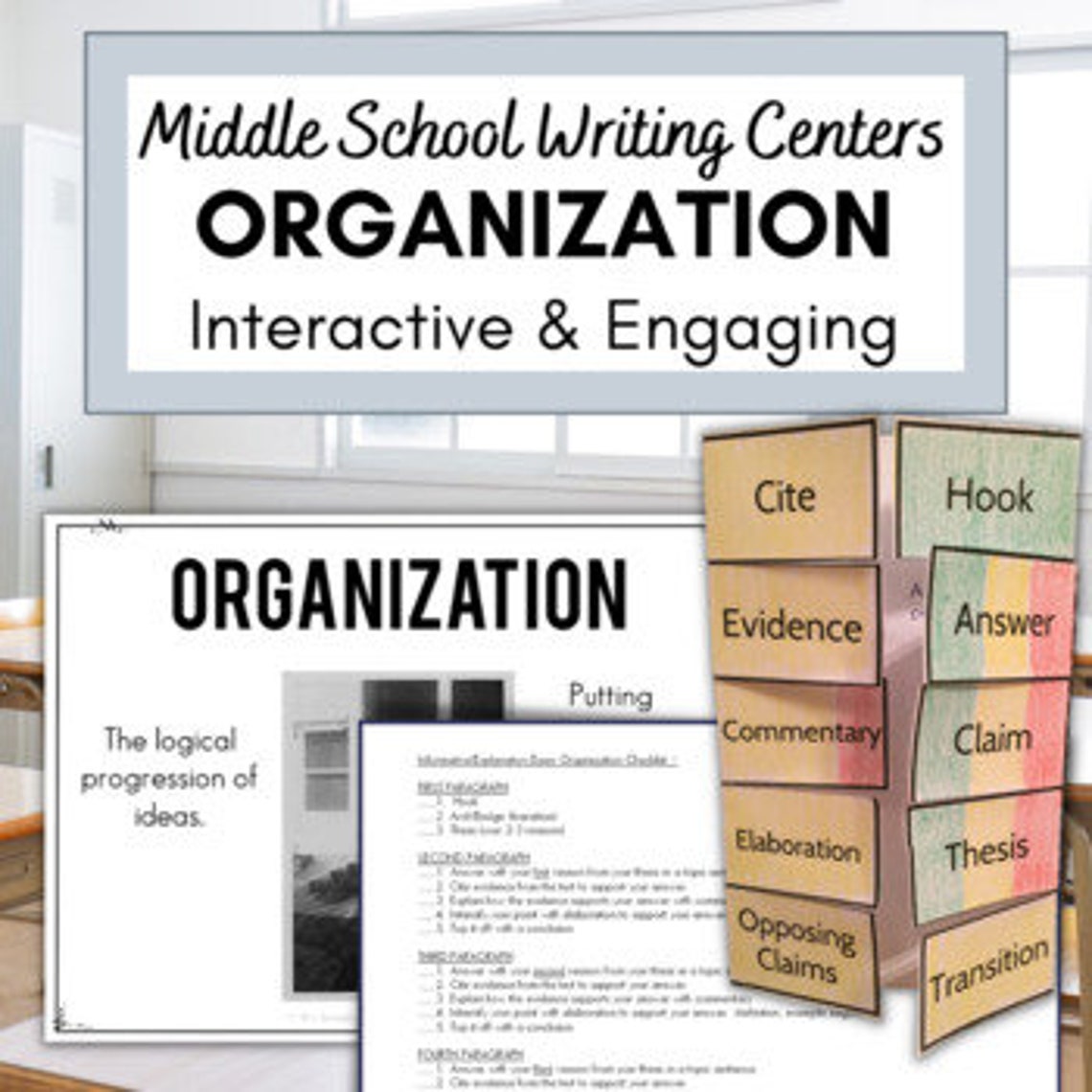 Essay Writing Organization Practice Middle School Centers Stations - Etsy