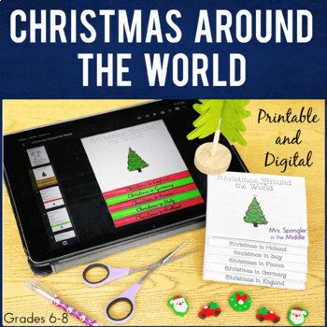 Christmas Around the World Flipbook Collaborative Writing Project - Etsy