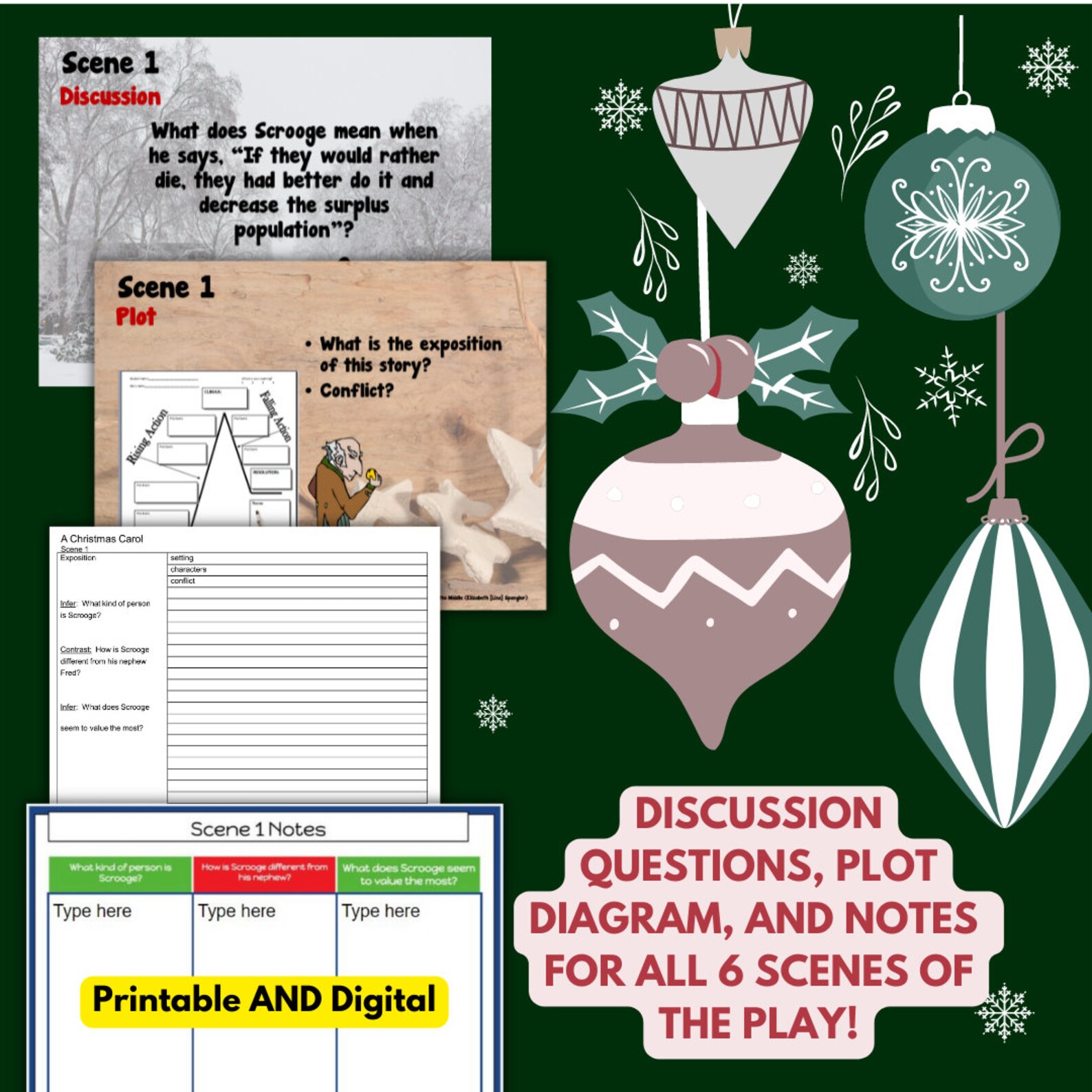 A Christmas Carol Activities Worksheets For The Play Version Etsy a-christmas-carol-activities-worksheets-for-the-play-version-etsy