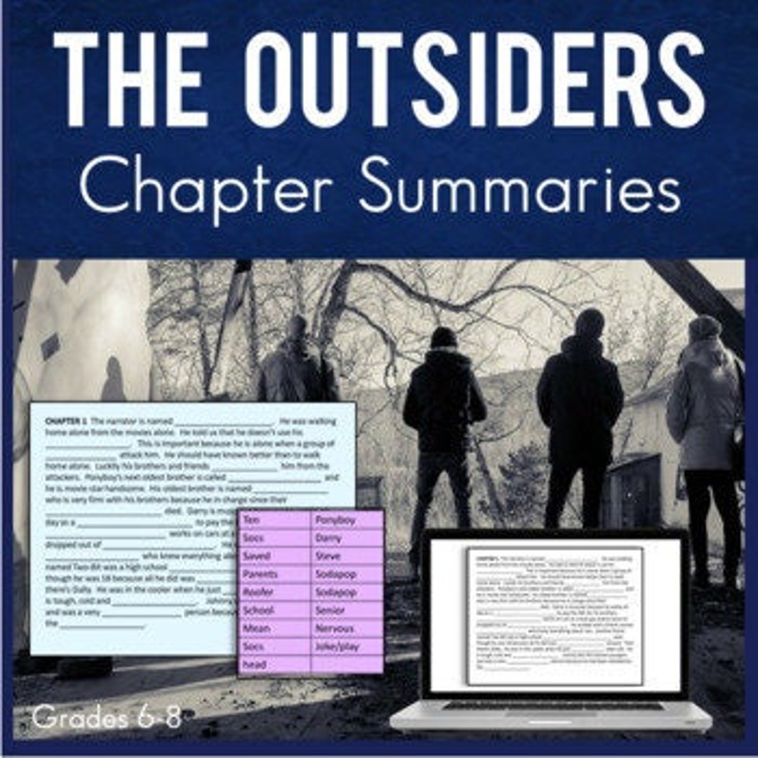 The Outsiders Chapter Summaries With Bonus Fact Check Activity - Etsy