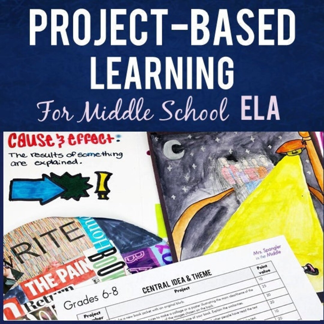 Middle School Project Based Learning ELA Reading Standards - Etsy