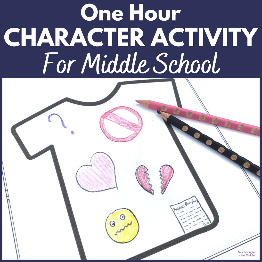 Character Activity Project for Middle School - Etsy