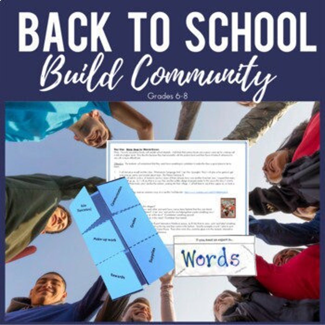 Back to School 5 Days of Activities to Build Community - Etsy