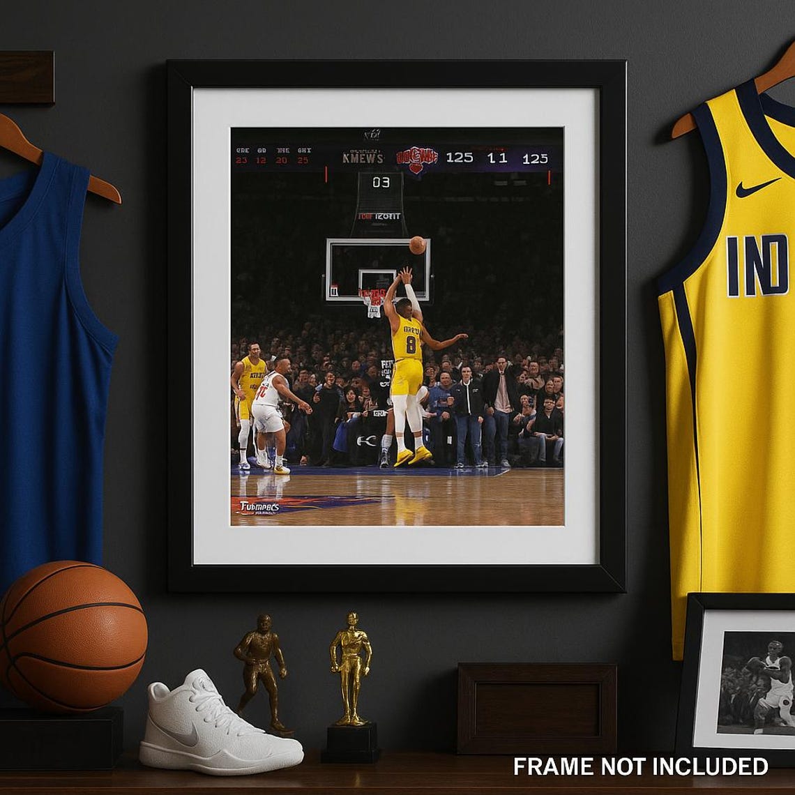 Tyrese Haliburton Buzzer Beater Photo: Indiana Pacers NBA Art Print - Etsy