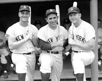 Mickey Mantle, Yogi Berra, Roger Maris Yankees Photo Print - Etsy