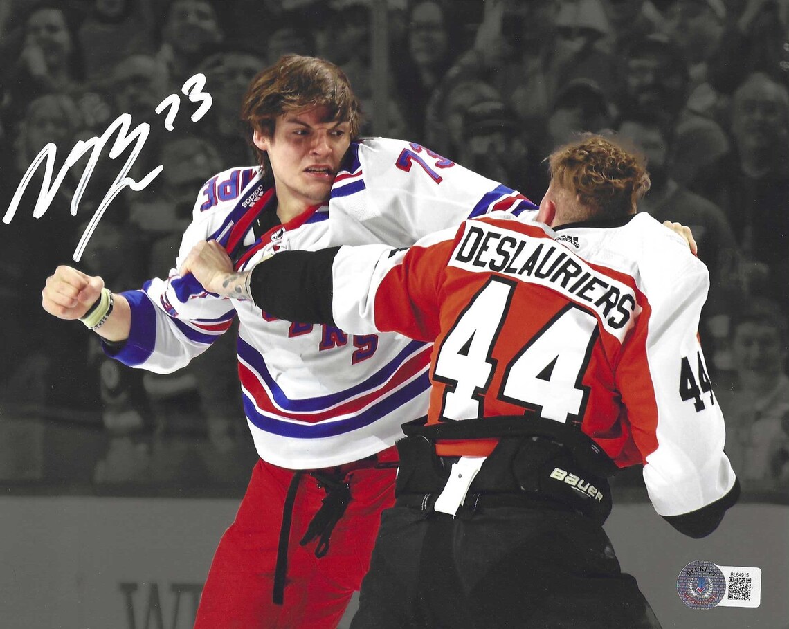 New York Rangers Matt Rempe Autographed 11x14 Photograph Picture - Etsy