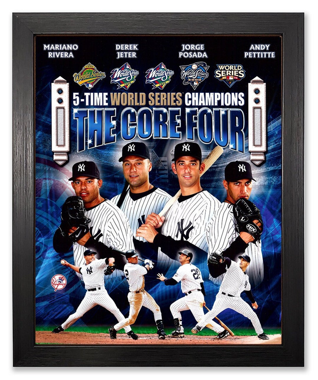 The Core 4 of New York A8x10 Framed Photo of the New York Yankees Derek Jeter, Mariano Rivera ...