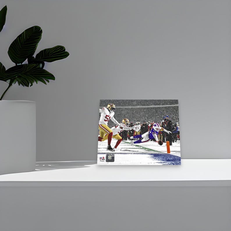 Buffalo Bills Josh Allen Leap Into the End Zone During the 2024 Season ...