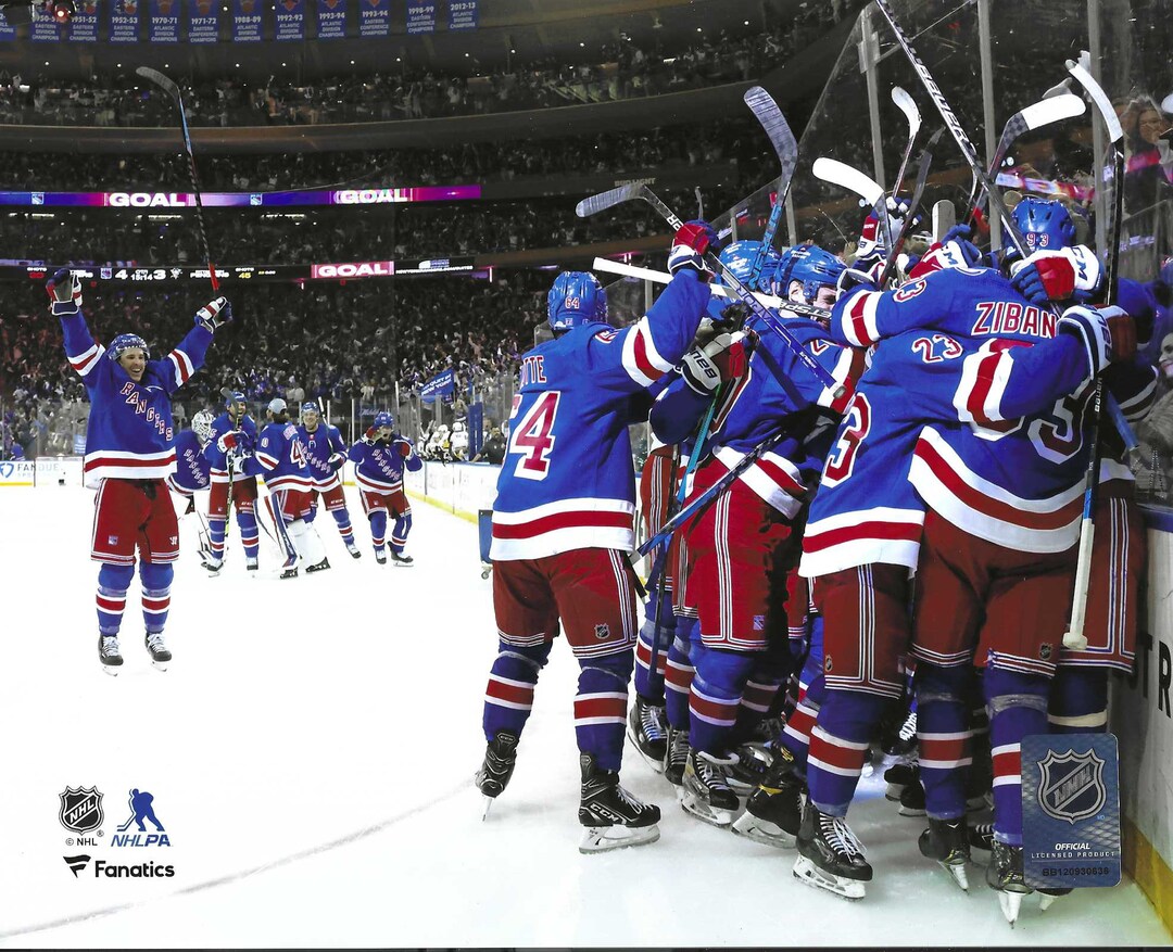 New York Rangers 2022 Stanley Cup Playoffs Round 1 Game 7 Overtime Team ...
