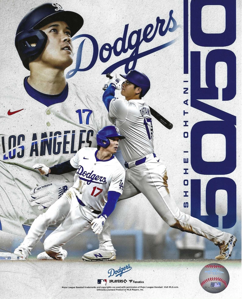 Los Angeles Dodgers Shohei Ohtani 50/50 Collage 11x14 Photo Picture - Etsy