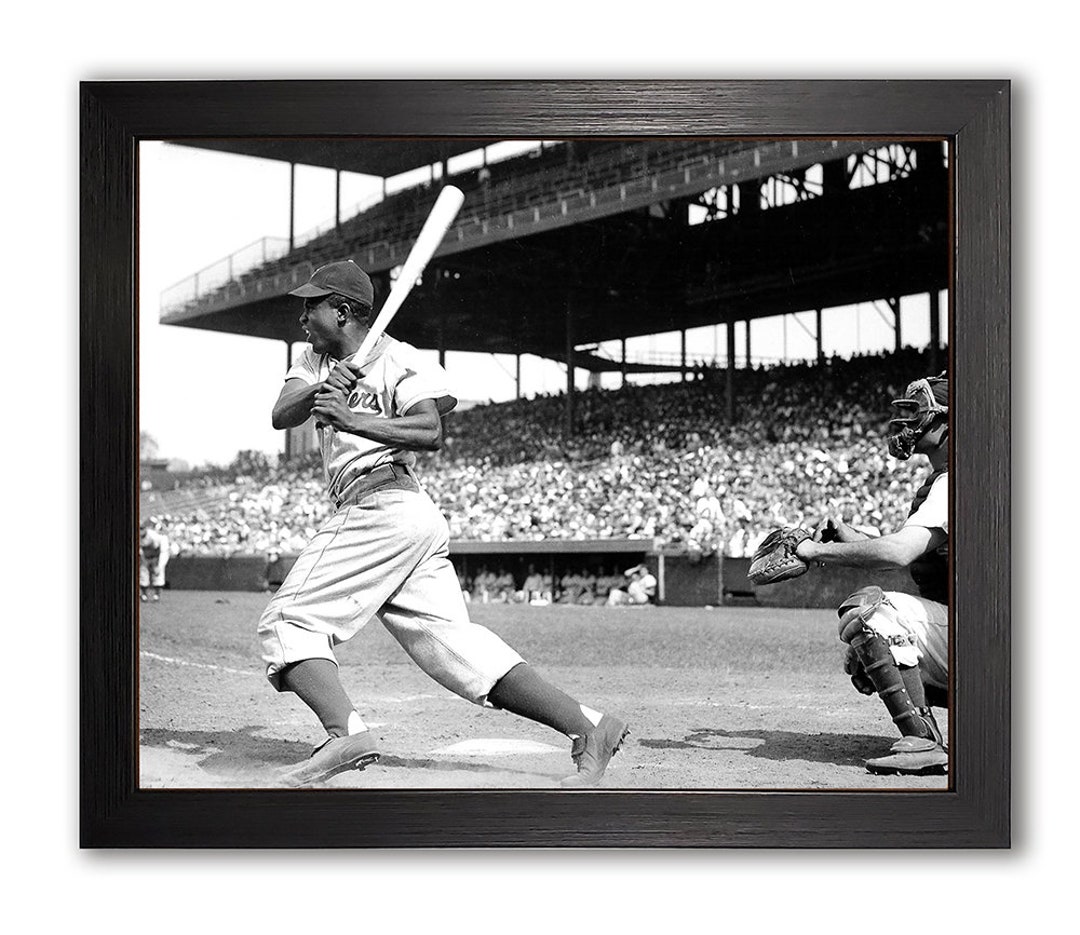 Brooklyn Dodgers Jackie Robinson at the Plate in 1948 Framed 8x10 ...
