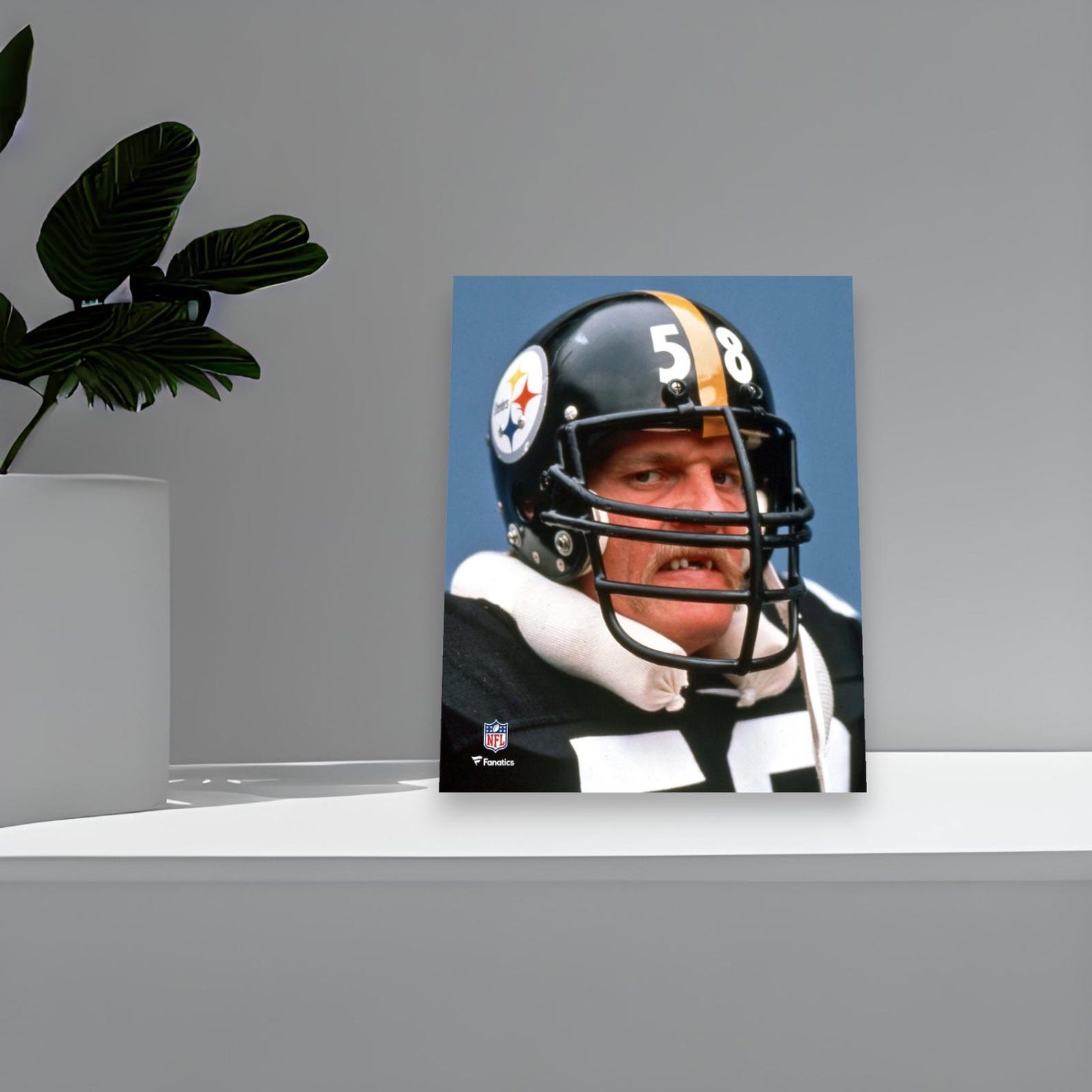 Jack Lambert 'man of Steel' Poster | Pittsburgh Steelers NFL Art - Etsy