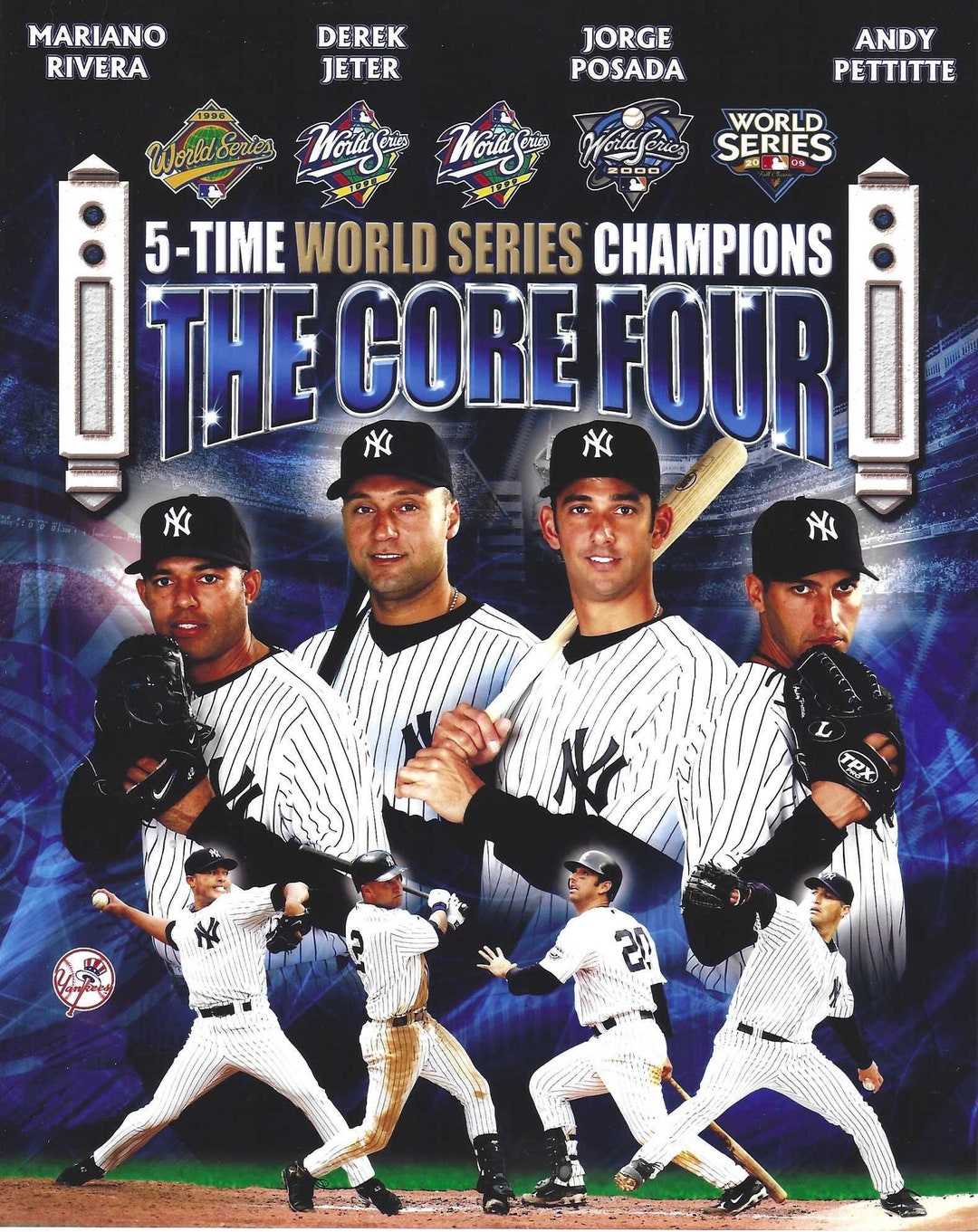 The Core 4 of New York A New York Yankees Derek Jeter, Mariano Rivera, Andy Pettitte, and Jorge ...