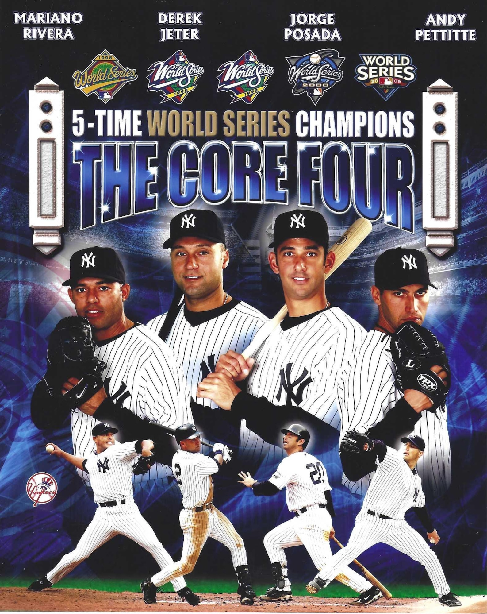 The Core 4 of New York A New York Yankees Derek Jeter, Mariano Rivera ...