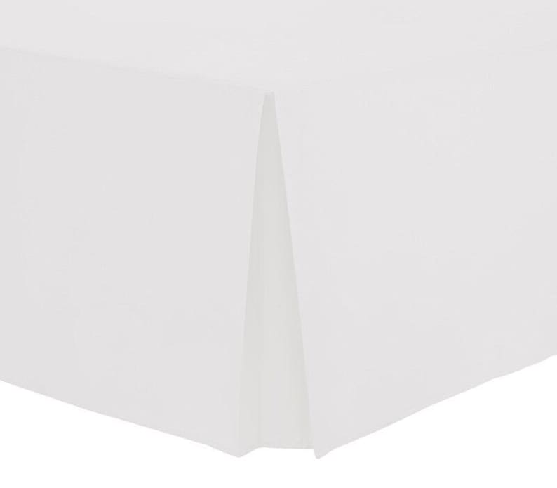 Base Valance Plain Dyed Easy Care 100% Polycotton Box Pleated Sheet ...