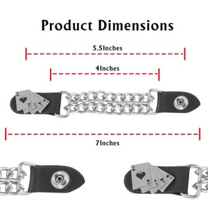 Vest Extender Jacket Waistcoat Leather Snap Accessories Chrome Finish ...