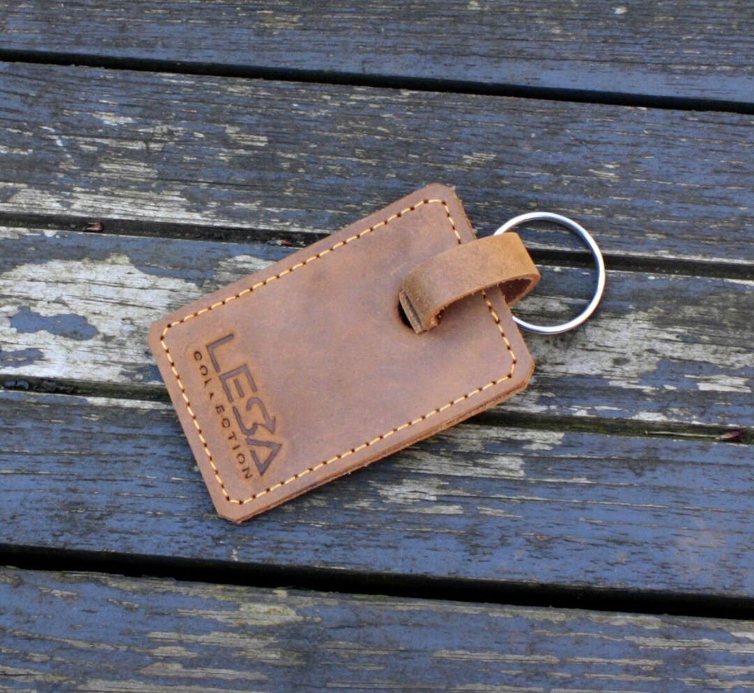 Genuine Real Leather Handmade Key Chain Brown Key Holder Durable Strong ...