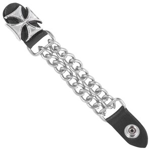 Vest Extender Jacket Waistcoat Leather Snap Accessories Chrome Finish ...