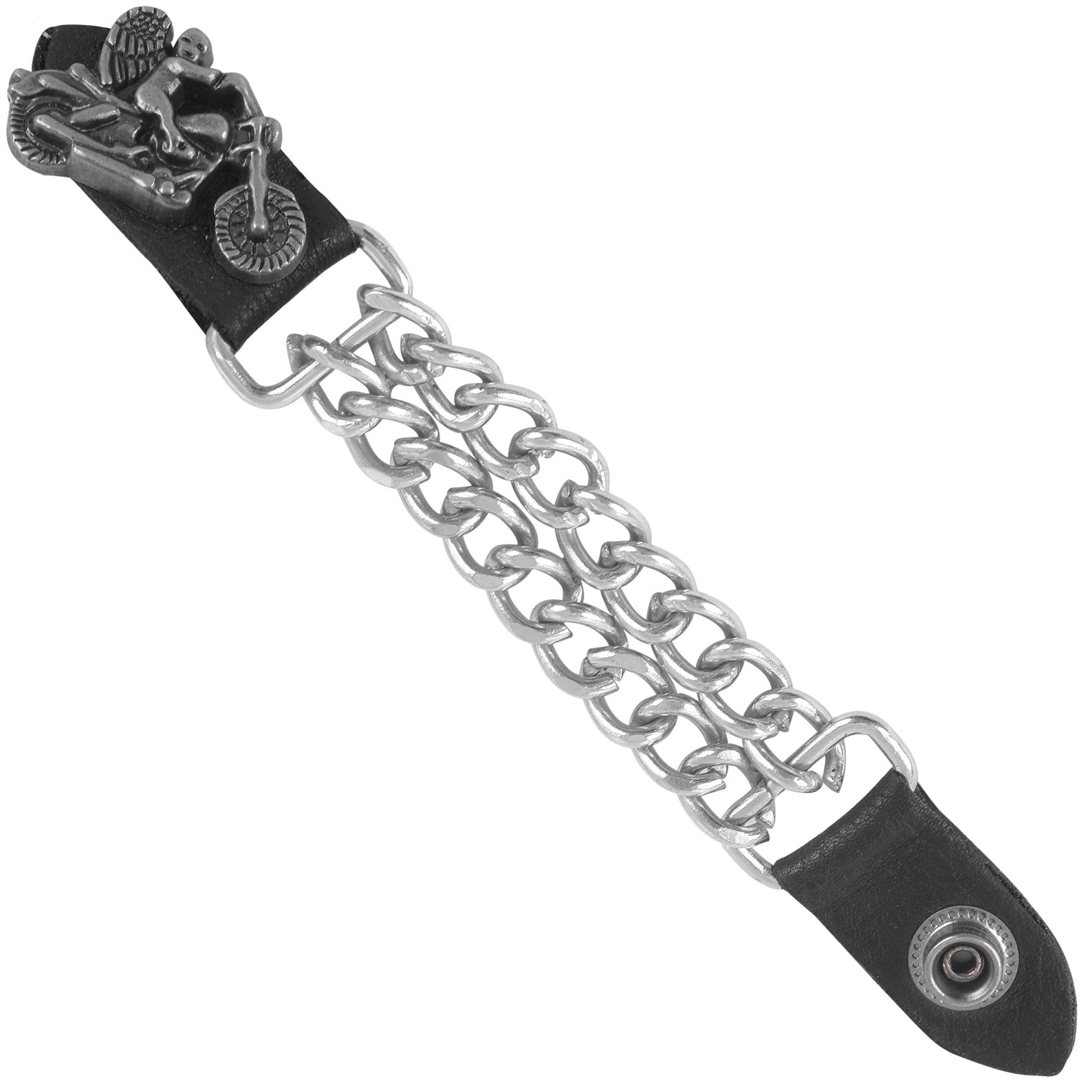 Vest Extender Jacket Waistcoat Leather Snap Accessories Chrome Finish ...