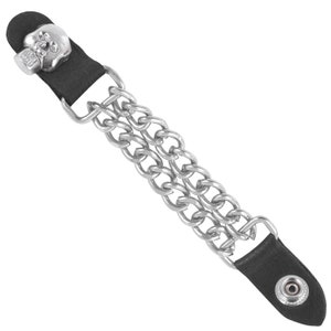 Vest Extender Jacket Waistcoat Leather Snap Accessories Chrome Finish ...