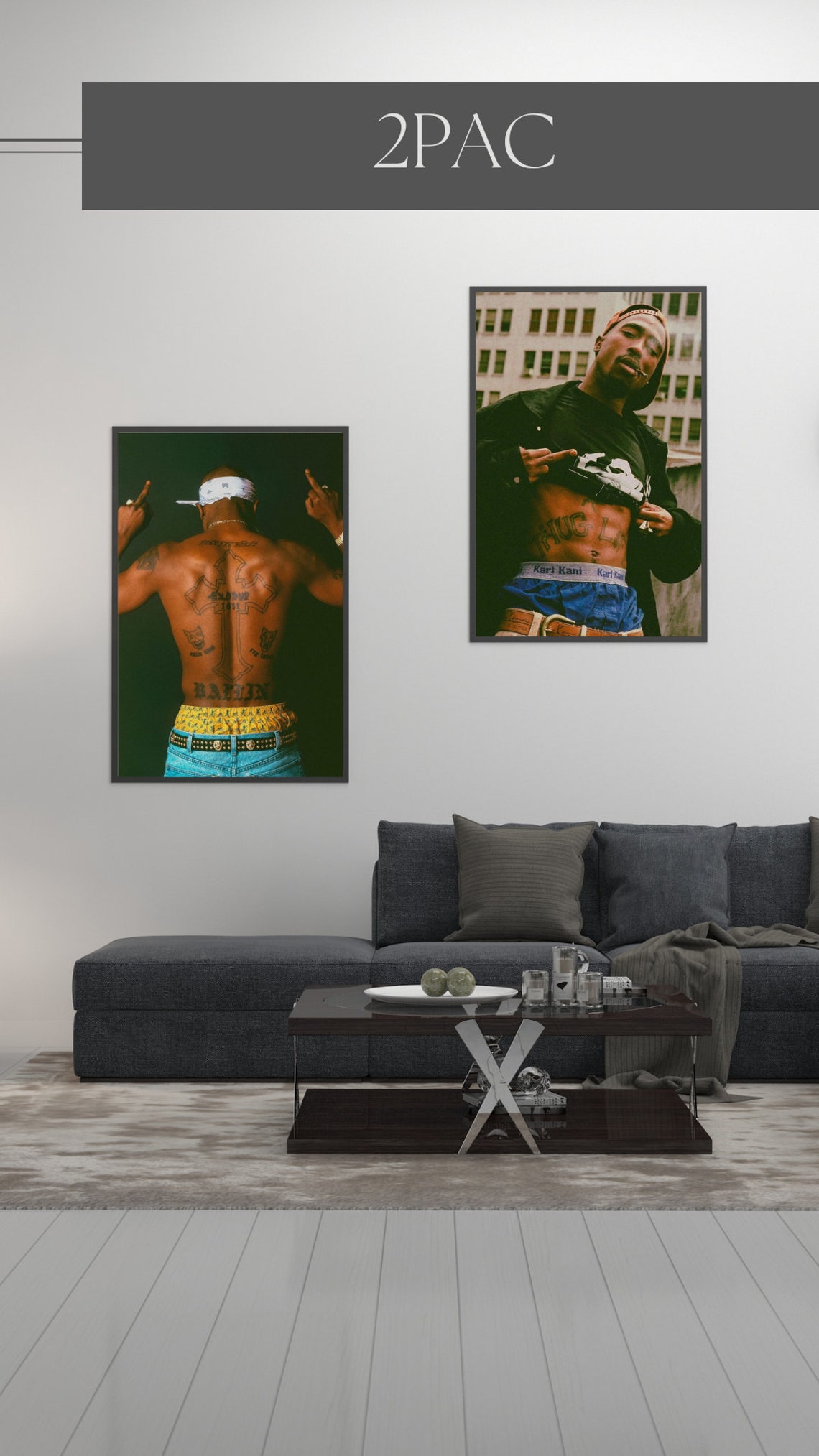 2pac Inspired Poster Set, Printable Poster Set, Rapper Poster Set ...