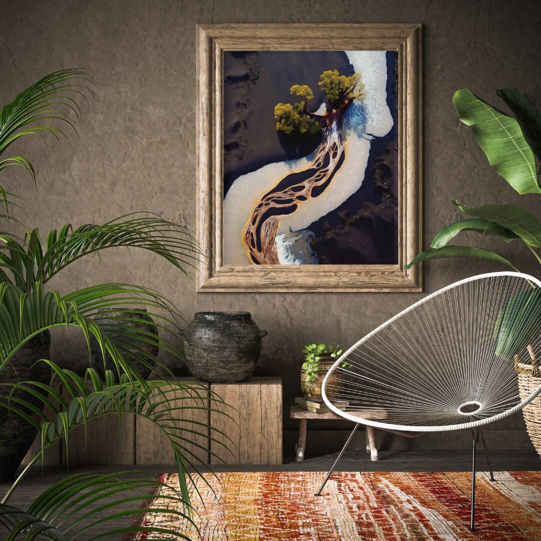 Nature Dark Theme Poster, Printable Wall Art, Nature Wall Art, Digital ...