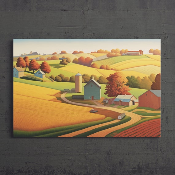 Grant Wood Landscape