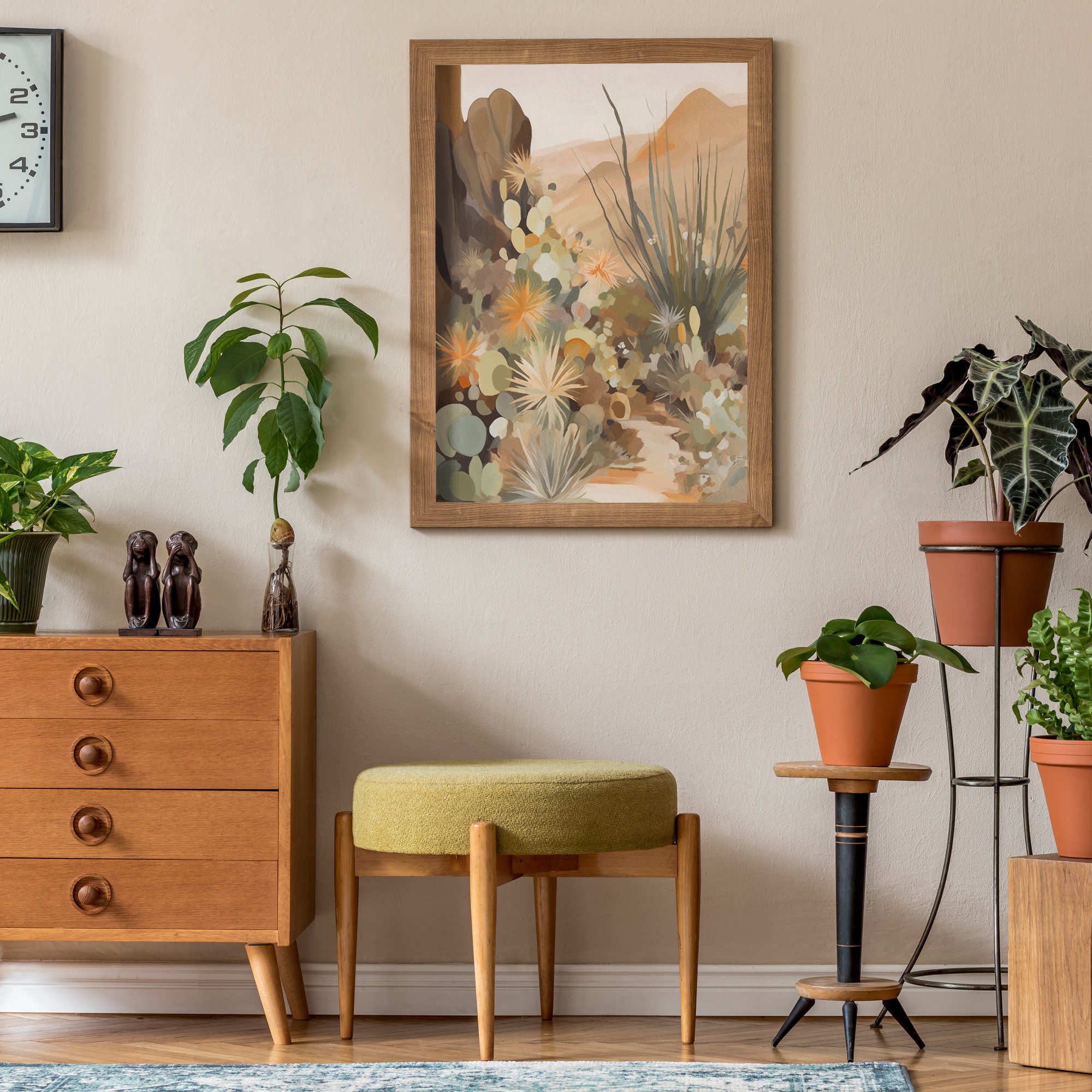 Inspired by Georgia O'keeffe Poster - American Realism Art, Desert ...