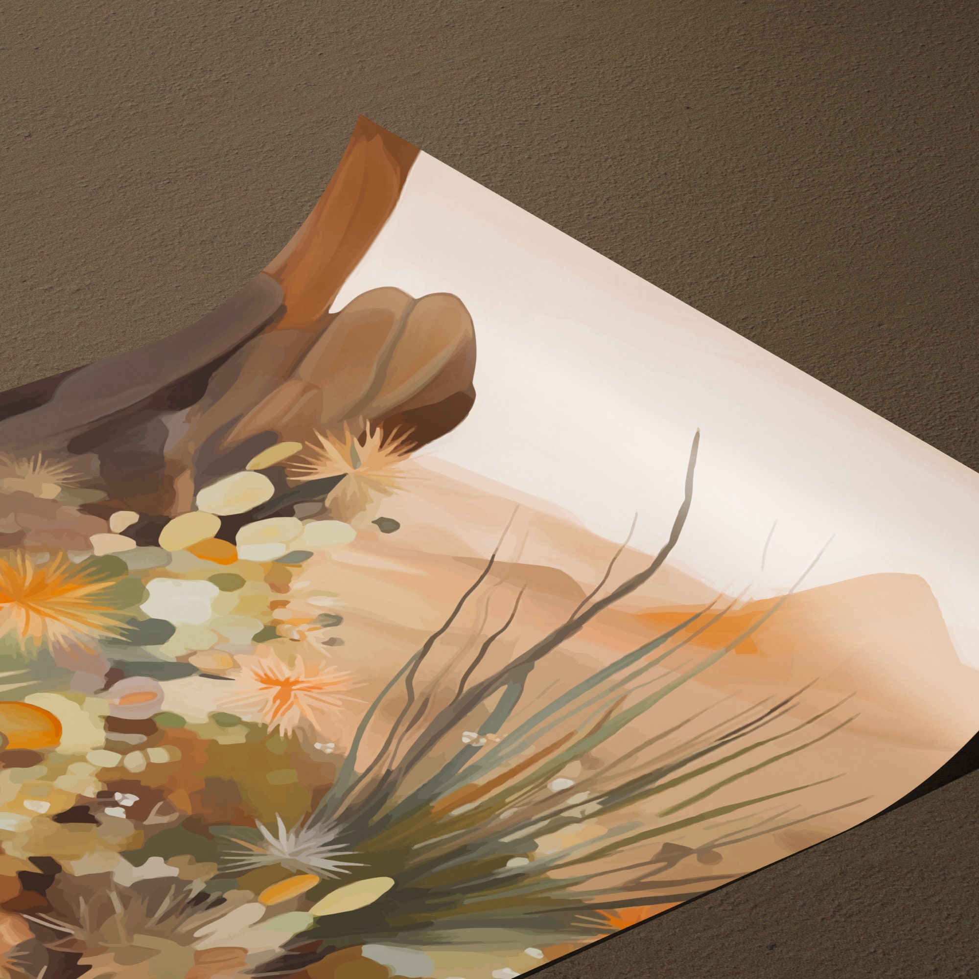 Inspired by Georgia O'keeffe Poster - American Realism Art, Desert ...